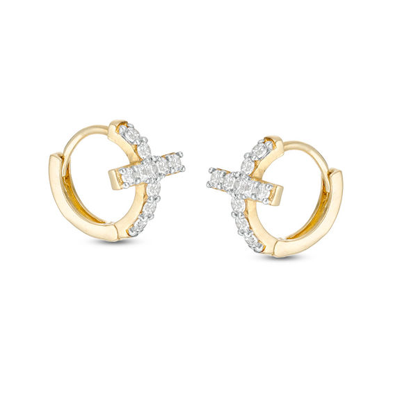 Piercing pagoda cross earrings store