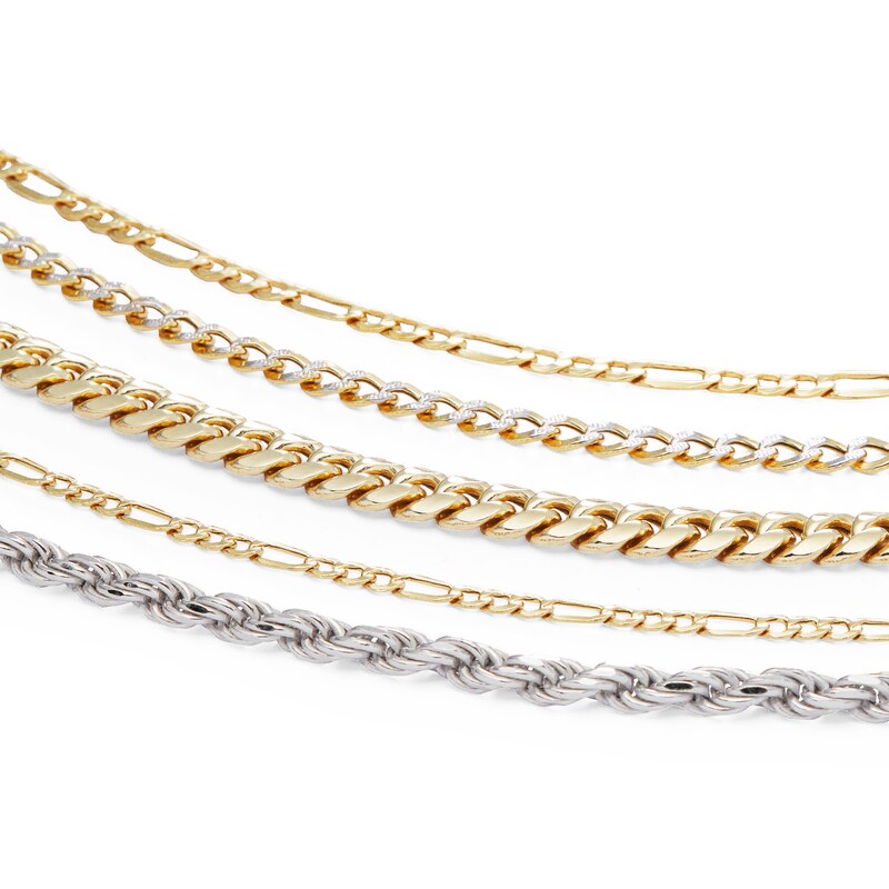 14K Hollow Gold Figaro Chain - 24" | Banter