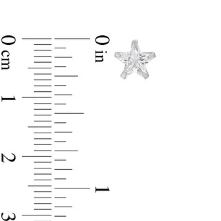 Solid Sterling Silver CZ Star Stud Set | Banter